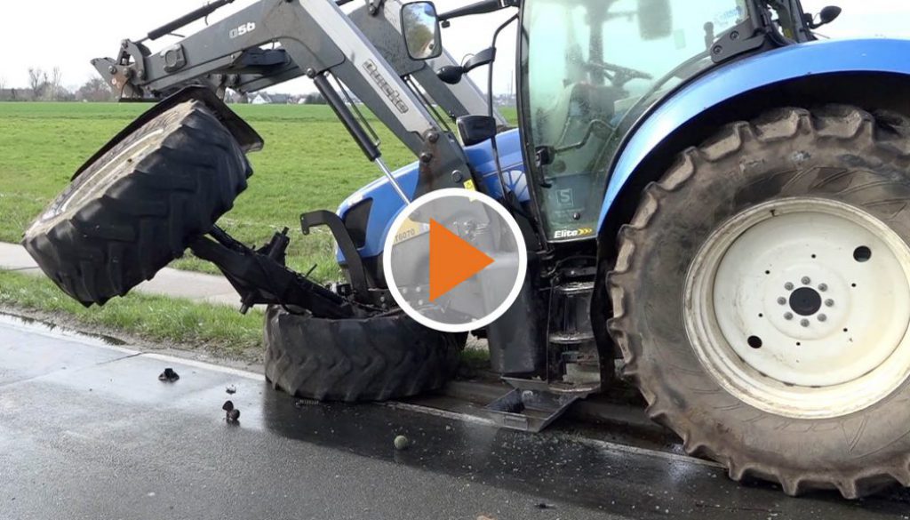 Auto in Traktor geschleudert – ems TV